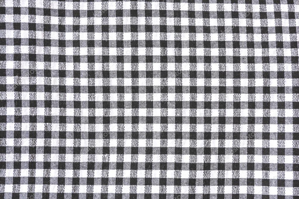 Black and white checkered tablecloth texture — Stock Photo © jpkirakun #113013184