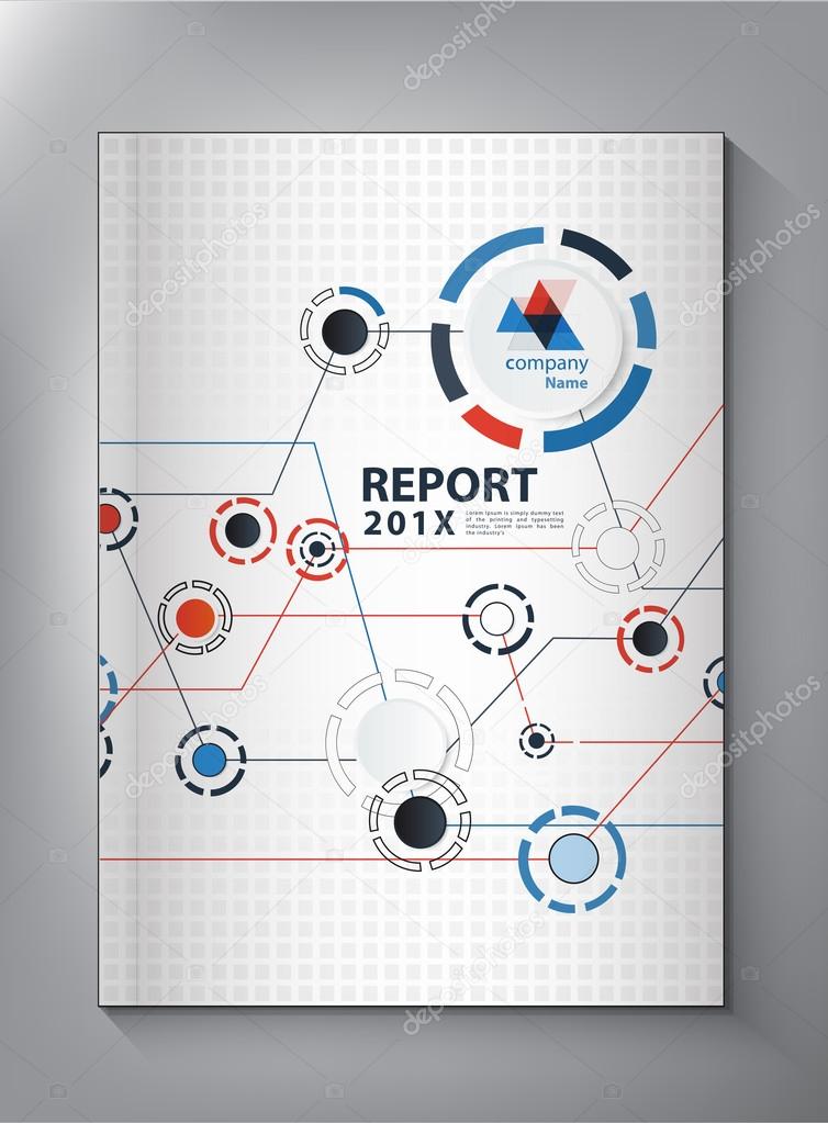 Abstract technology Annual report Cover design Stock Vector by ...