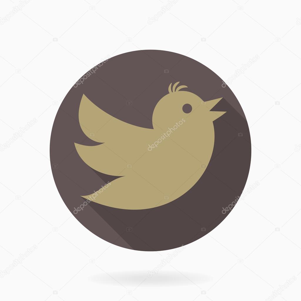Flying Bird Flat Icon Stock Illustration by ©turr1 #82195582