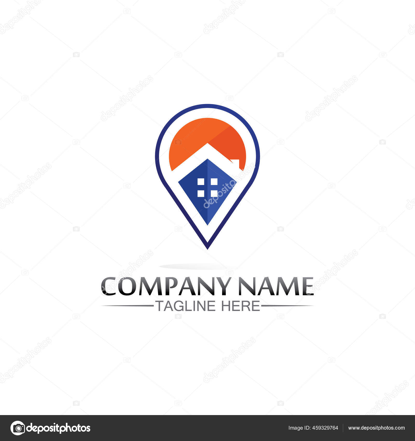 Building Home Logo House Logo Architecture Icon Residence City Town ...