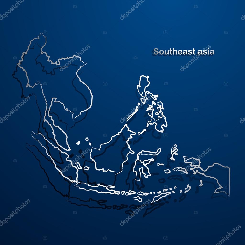 Asean map vector Stock Vector Image by ©10comeback #107024686