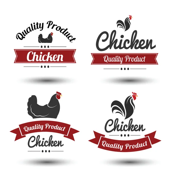 Chicken label vector ⬇ Vector Image by © 10comeback | Vector Stock ...