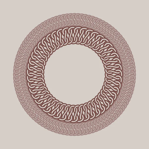 Round vintage frame for logos. Original weaving macrame. Stock Vector ...