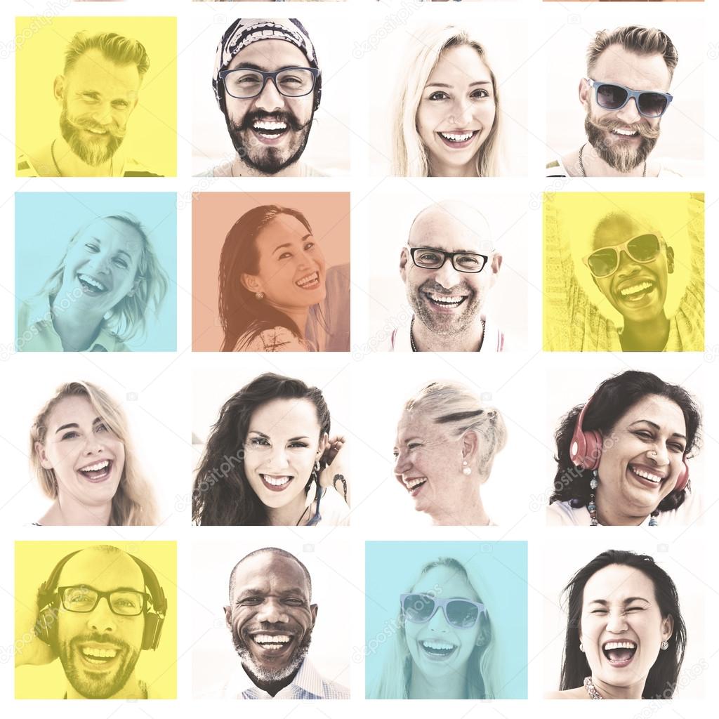Set of People Faces Concept Stock Photo by ©Rawpixel 100334772