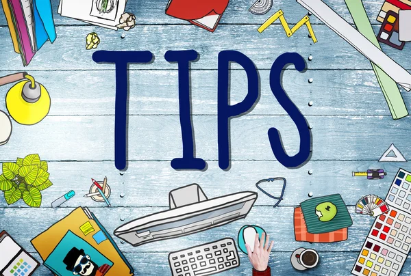 Colorful drawing icons and text - Stock Image - Everypixel