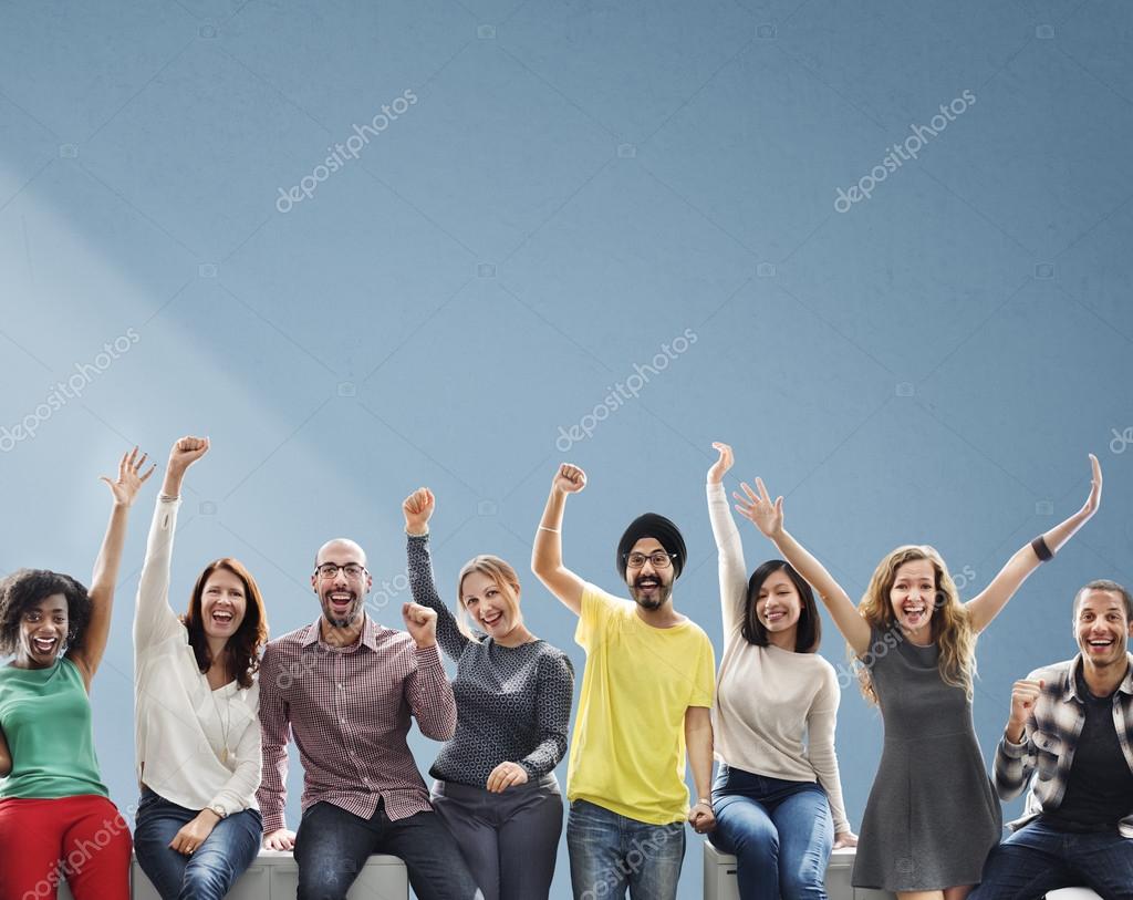 Diversity people with hands up Stock Photo by ©Rawpixel 101107566