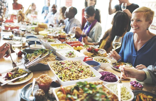 People enjoying food — Stock Photo © Rawpixel #128631872