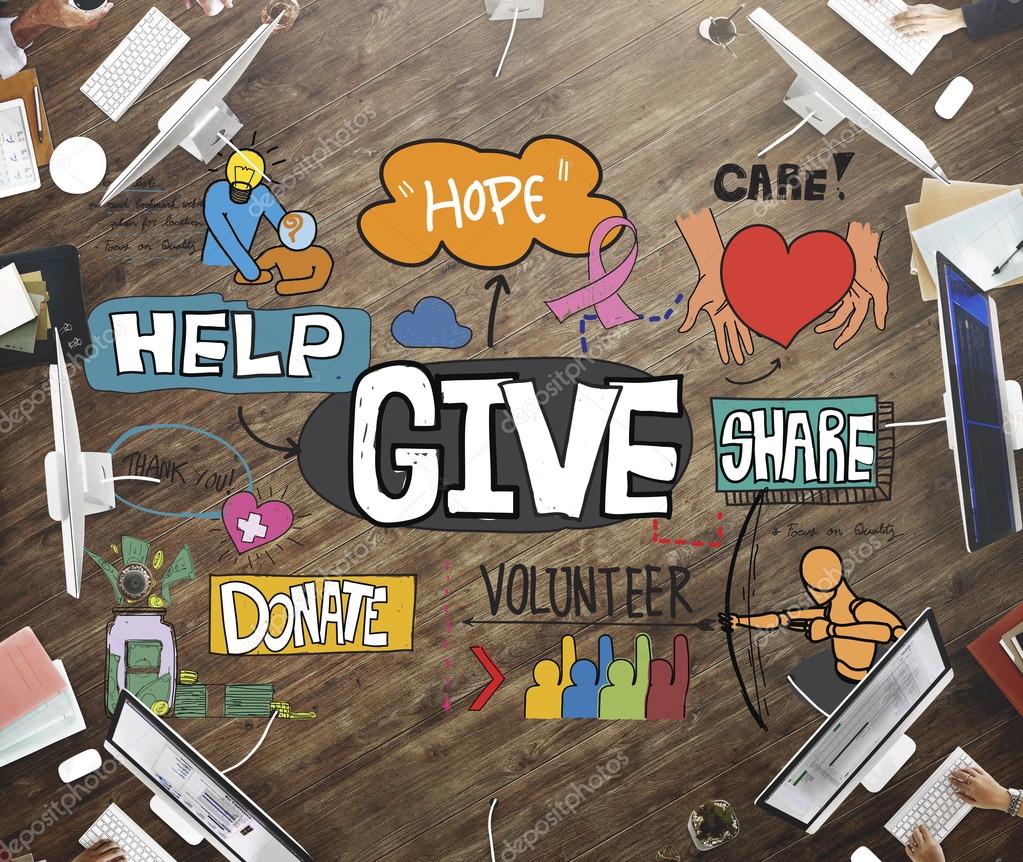 Give, Support Concept Stock Illustration by ©Rawpixel #103644380