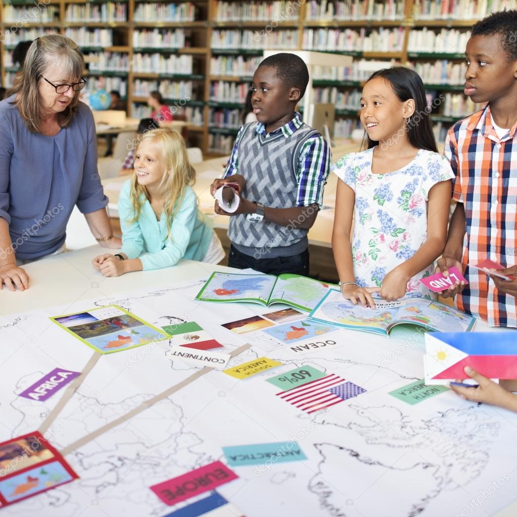 Children having lesson with teacher Stock Photo by ©Rawpixel 105544572