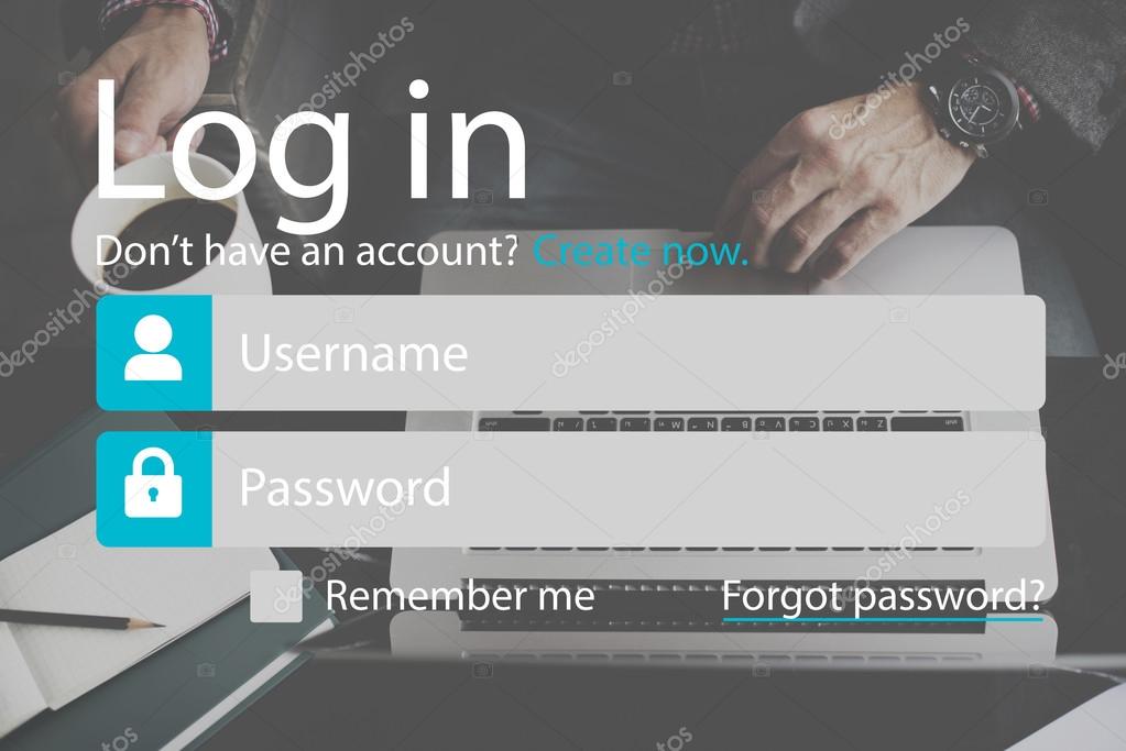 Sign-Up Log-in Network Concept — Stock Photo © Rawpixel #105661022