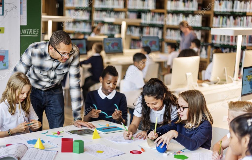 Classmates having lesson with teacher Stock Photo by ©Rawpixel 105670236