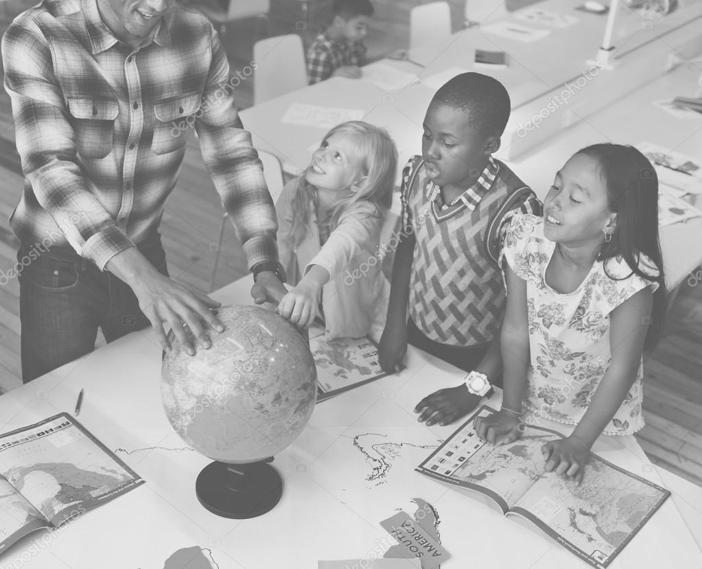 Pupils having lesson at school Stock Photo by ©Rawpixel 105680224