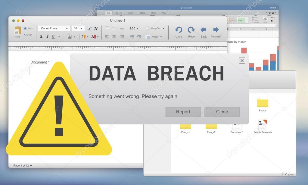 Template with data breach concept — Stock Photo © Rawpixel #107782668