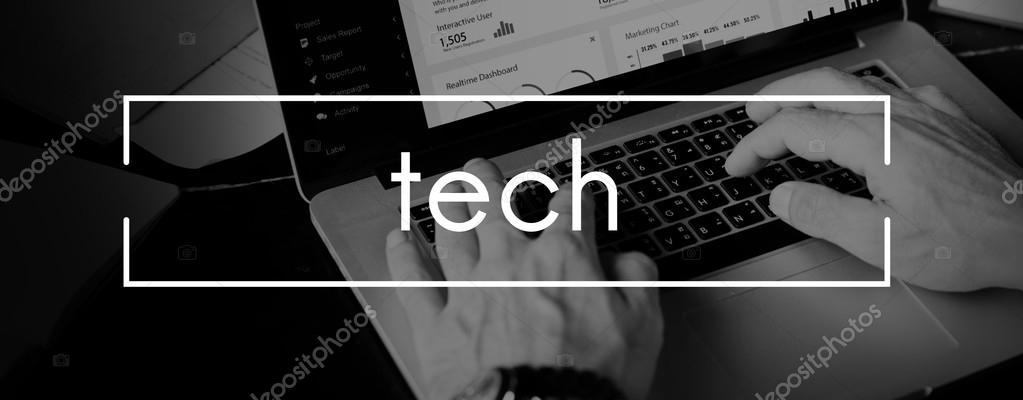 Laptop with tech concept — Stock Photo © Rawpixel #107815460