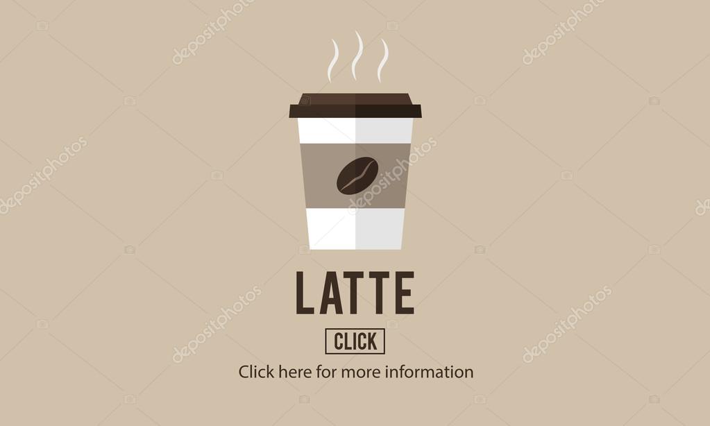 Template with Latte concept — Stock Photo © Rawpixel #108831304
