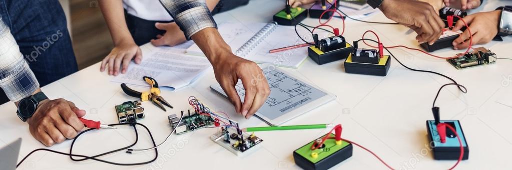 Children making Electronic Experimen Stock Photo by ©Rawpixel 108835176