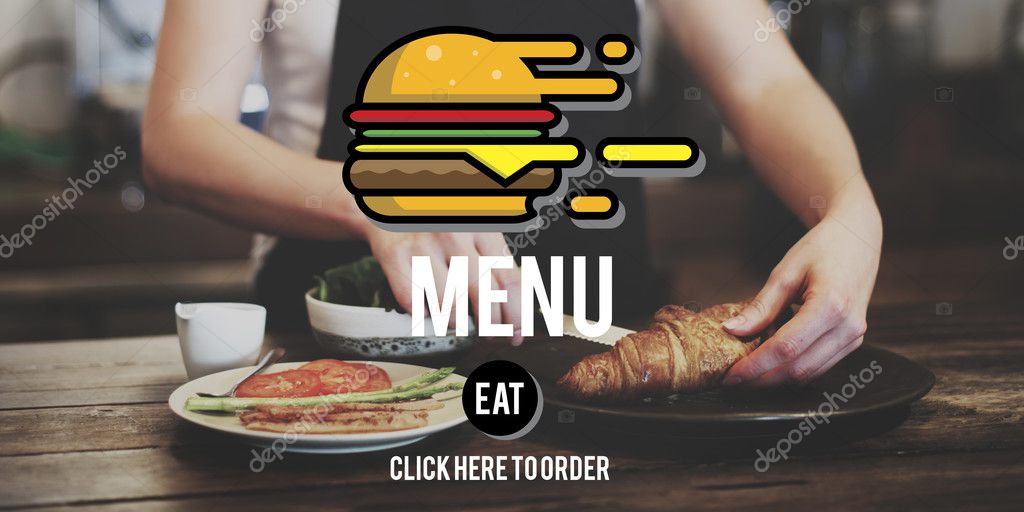 Waiter with order in cafe — Stock Photo © Rawpixel #109044150