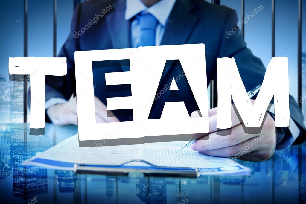 Man working with Teamwork Concept — Stock Photo © Rawpixel #109676058