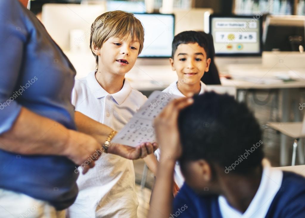 Children studying in library Stock Photo by ©Rawpixel 110538350