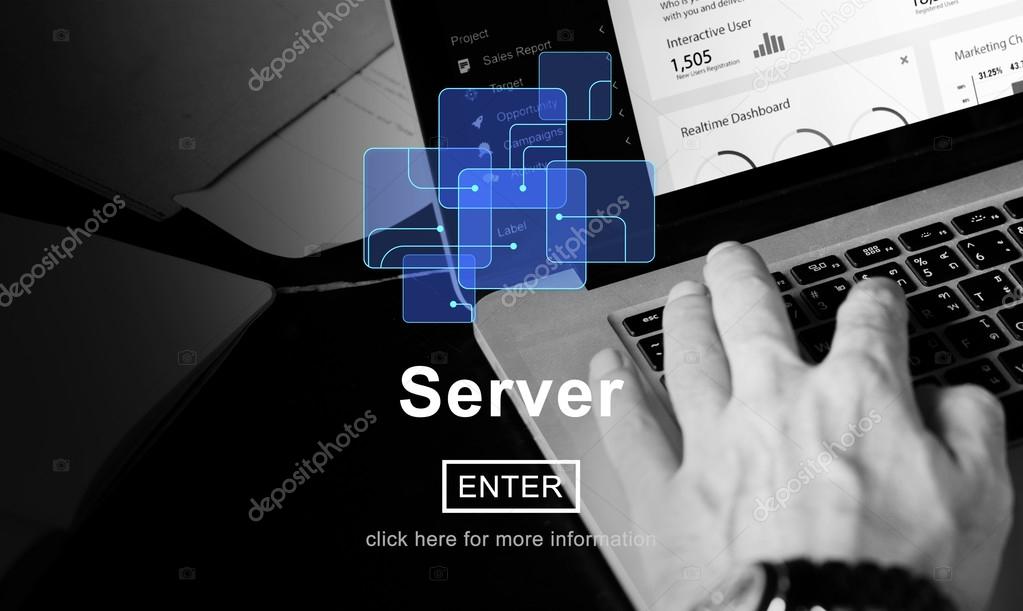 Laptop with server concept — Stock Photo © Rawpixel #110545244