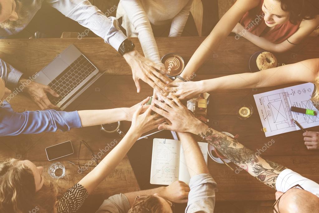 People making pile of hands Stock Photo by ©Rawpixel 110943136