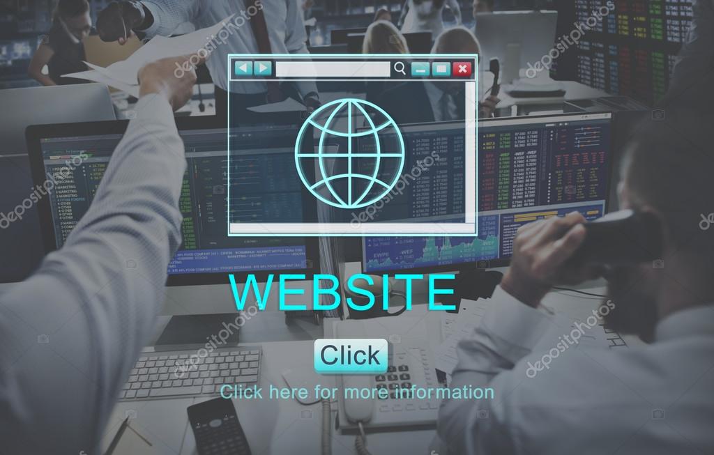 Business people working and website — Stock Photo © Rawpixel #111469686