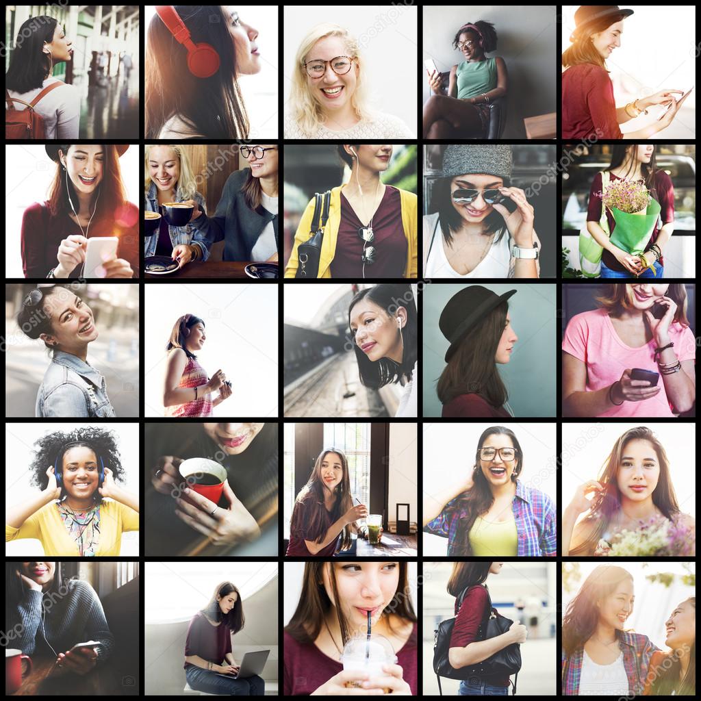 Collage Collection Various women Stock Photo by ©Rawpixel 111470332
