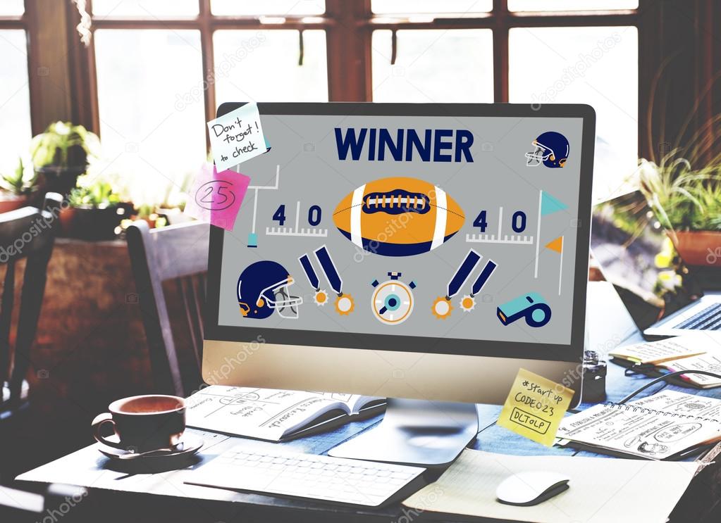 Switched on computer in office Stock Photo by ©Rawpixel 112098896