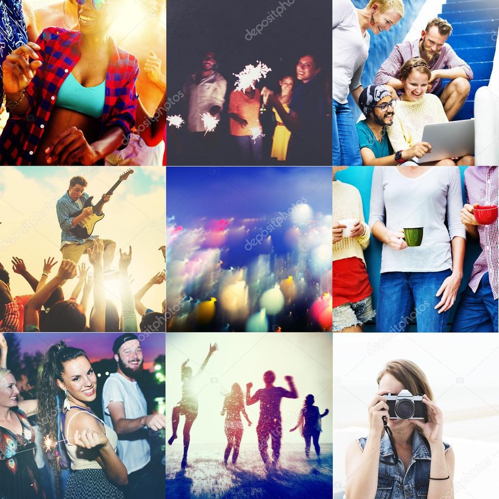 Summer Gathering Collage Stock Photo by ©Rawpixel 112657636