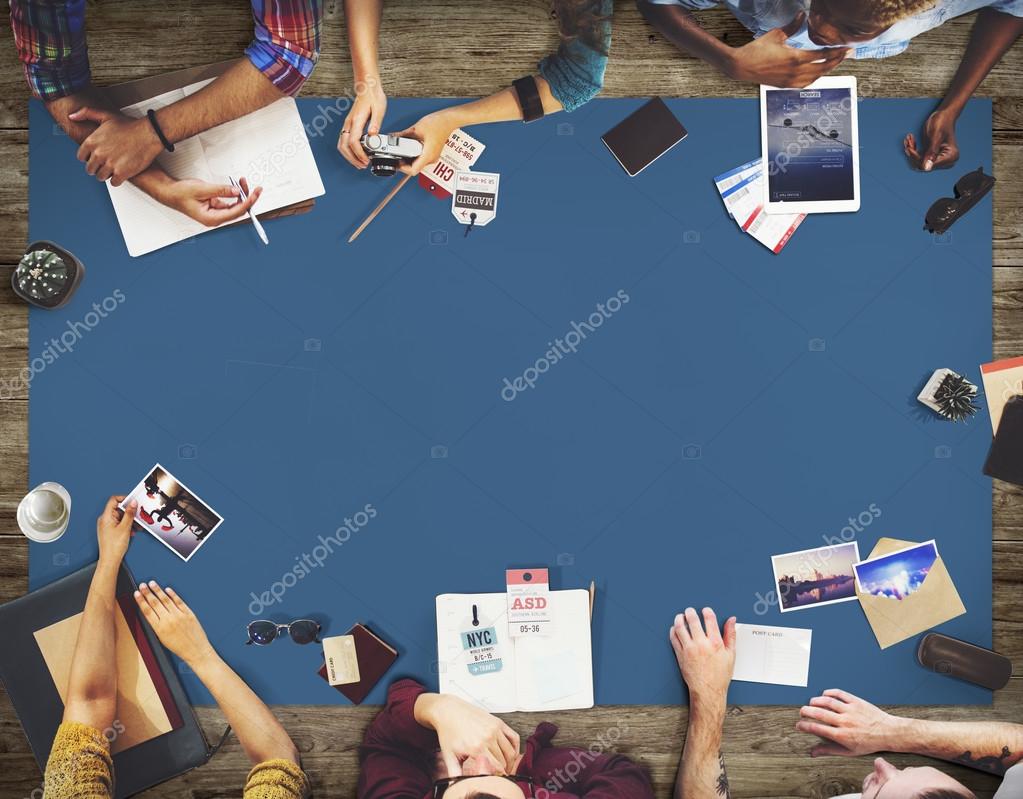 Group of people sitting at table — Stock Photo © Rawpixel #112661096