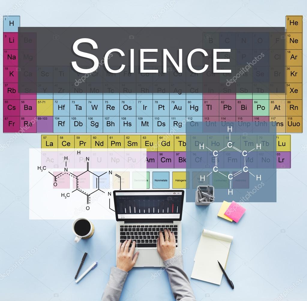 Woman using laptop with Science Concept — Stock Photo © Rawpixel #112663248