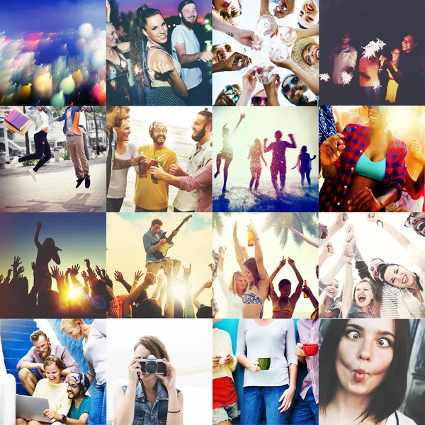 Diversity people at party in collage Stock Photo by ©Rawpixel 114021334