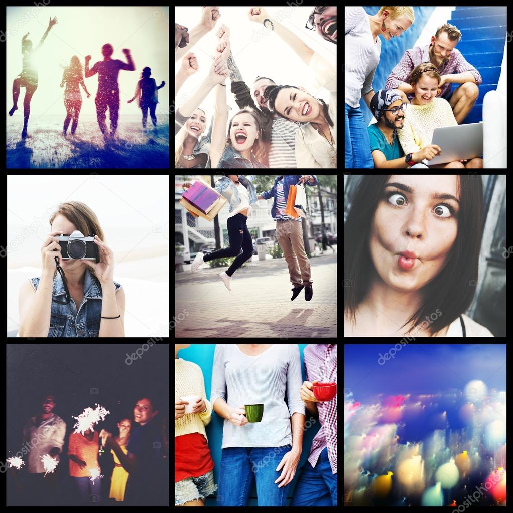 Collage with various people Stock Photo by ©Rawpixel 113475572