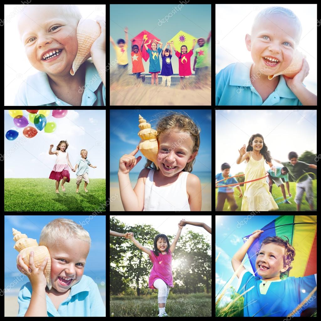 Collage Collection Various children Stock Photo by ©Rawpixel 113486062
