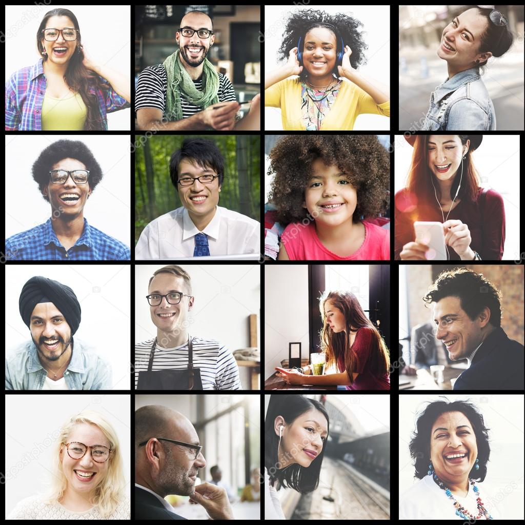 Collage with various people Stock Photo by ©Rawpixel 114287390