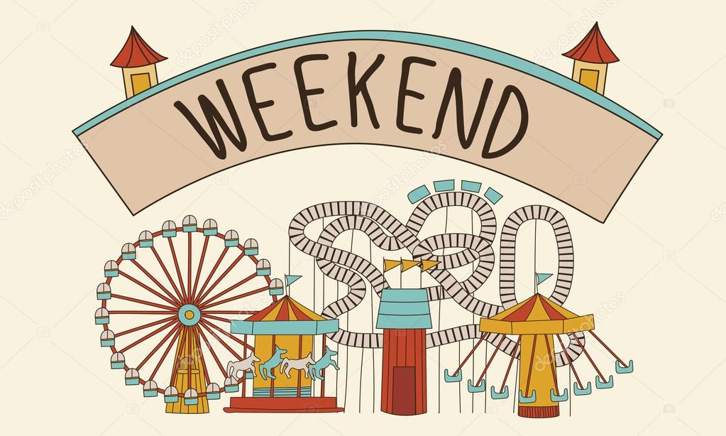Template with weekend concept Stock Illustration by ©Rawpixel #116388184