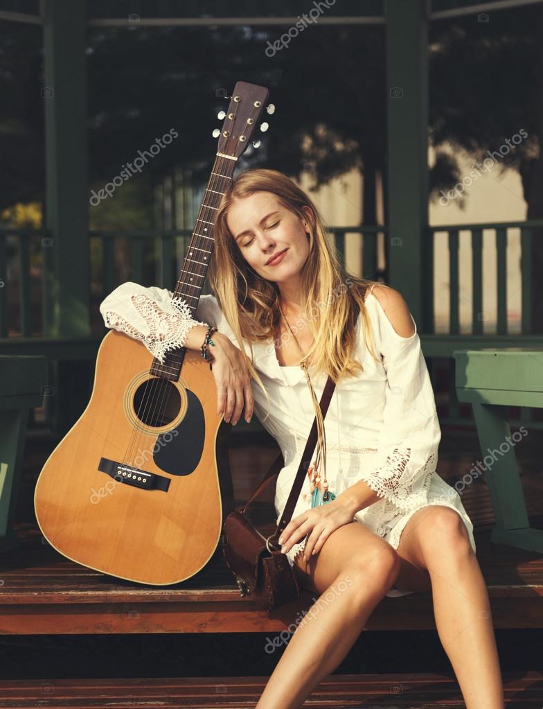 Girl Playing Guitar Photography