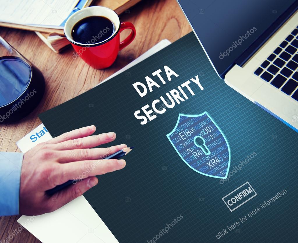 Man working with Data Security Concept — Stock Photo © Rawpixel #116781410