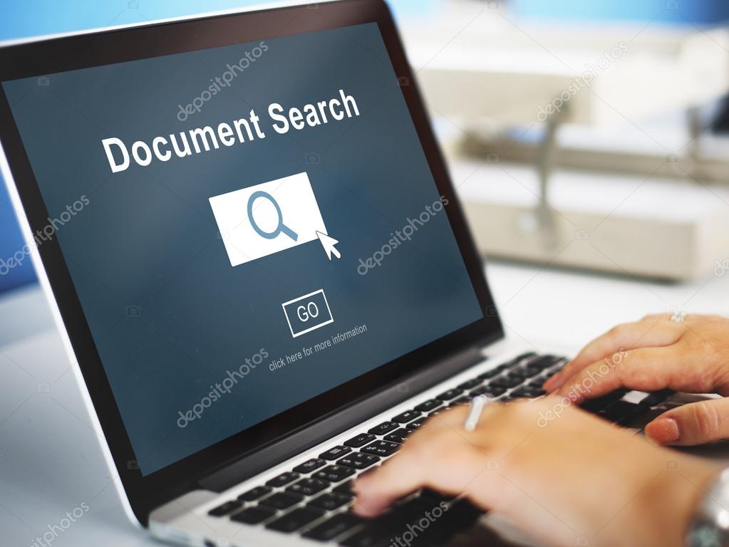 Computer with Document Search on monitor — Stock Photo © Rawpixel ...