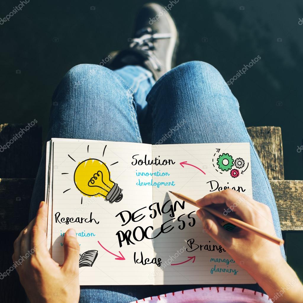 Girl making notes at diary — Stock Photo © Rawpixel #119740976