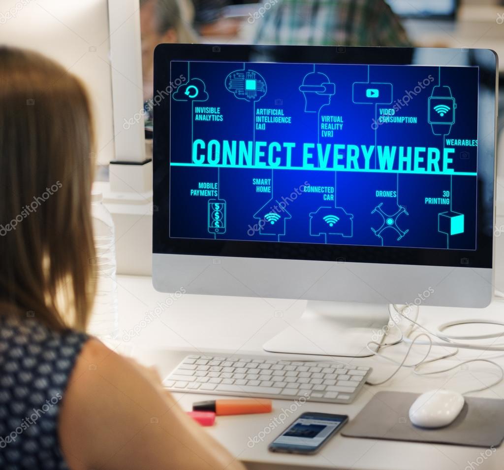 Woman using computer — Stock Photo © Rawpixel #119741538