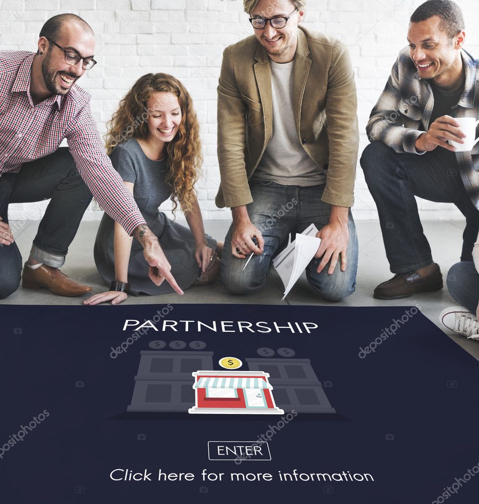 Designers working with poster and Partnership — Stock Photo © Rawpixel ...