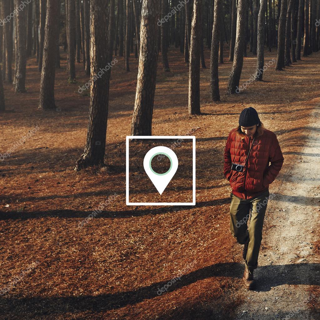 Man walking alone in forest Stock Photo by ©Rawpixel 121139506