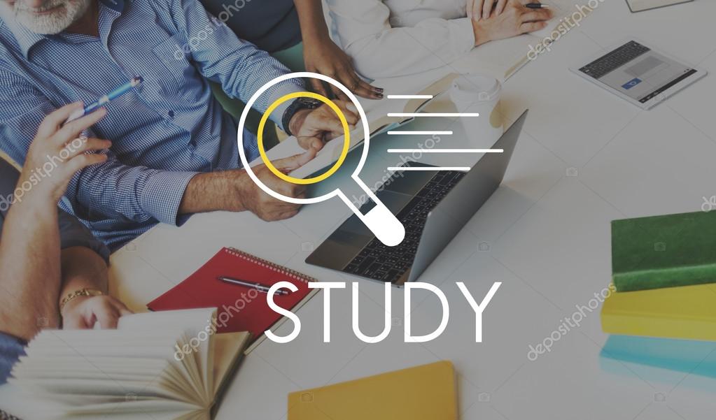 Mature students discussing books — Stock Photo © Rawpixel #122068258