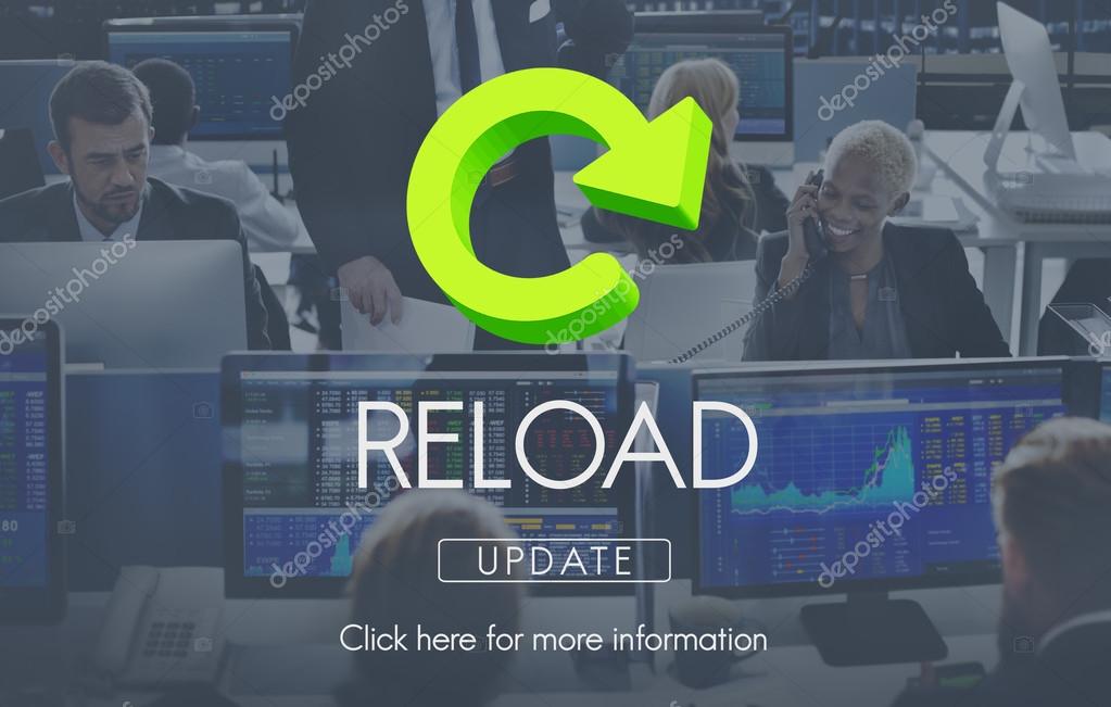 Business people working and Reload — Stock Photo © Rawpixel #122091488