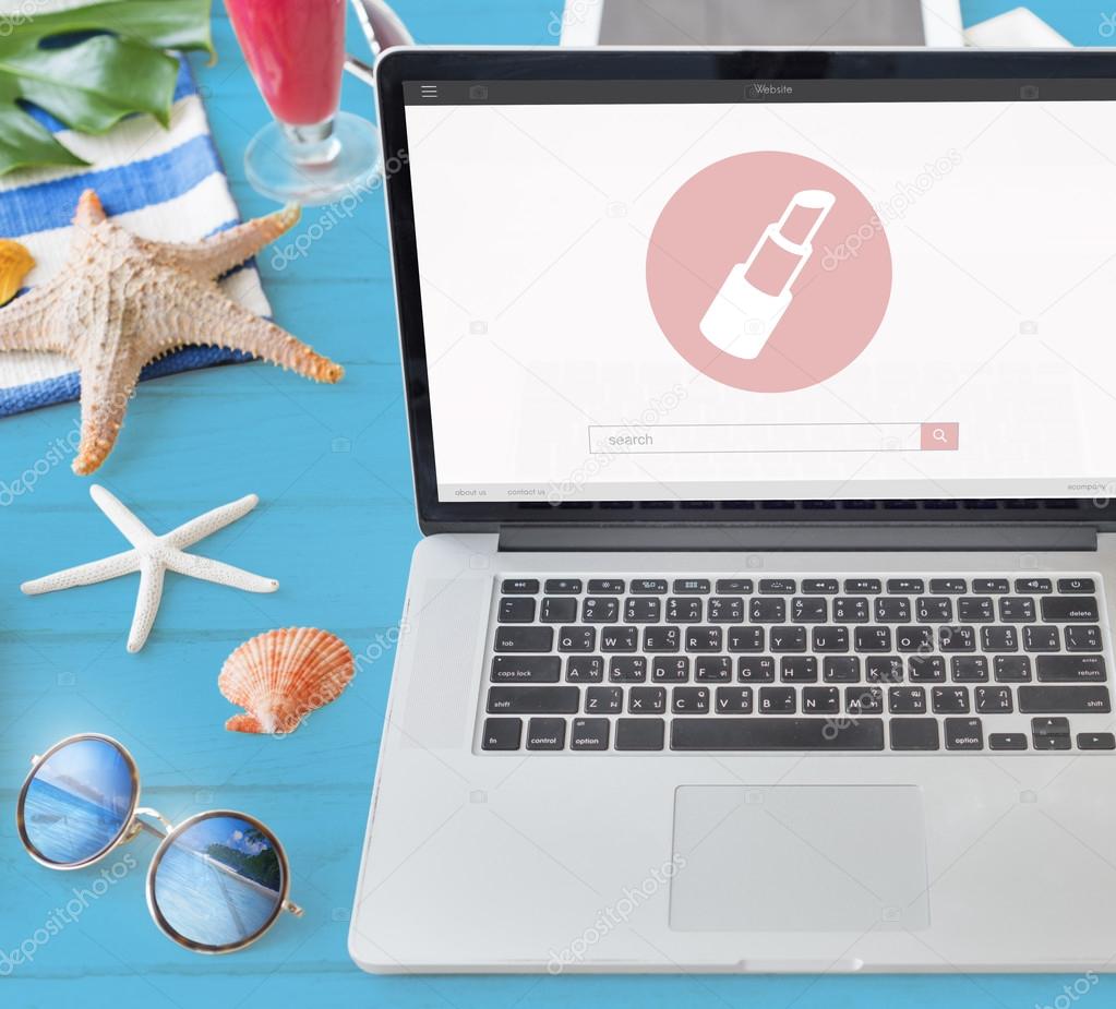 Laptop with text on screen — Stock Photo © Rawpixel #122096760