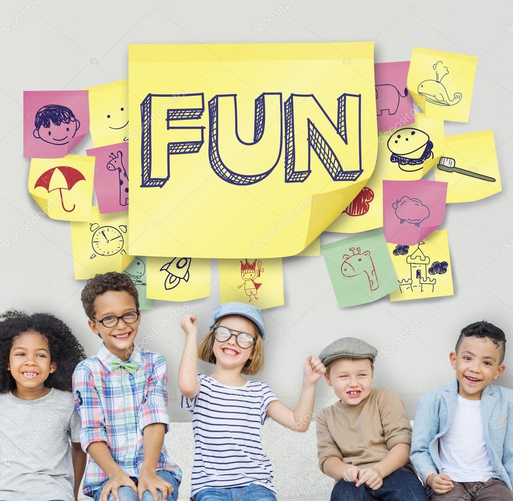 Kids laughing and have fun — Stock Photo © Rawpixel #123339952