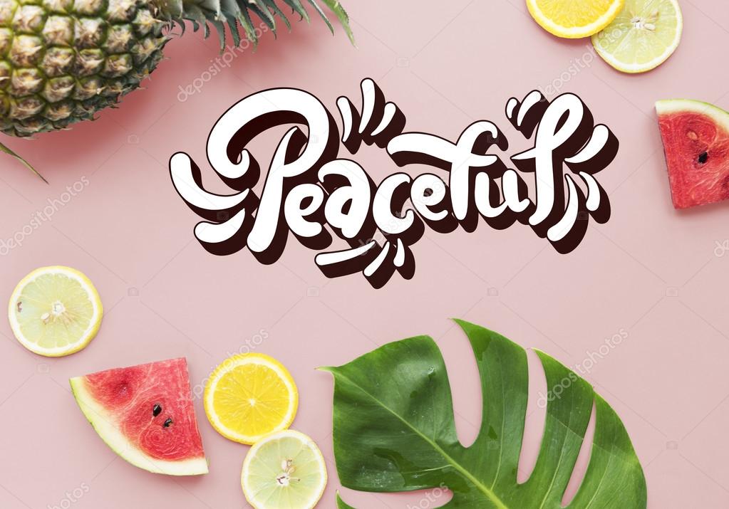 Summer layout with Fruits Stock Photo by ©Rawpixel 124584370