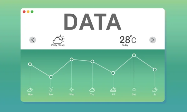 Creative banner with text Data - Stock Image - Everypixel