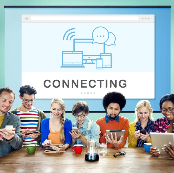 Connecting people technology Stock Photos, Royalty Free Connecting ...